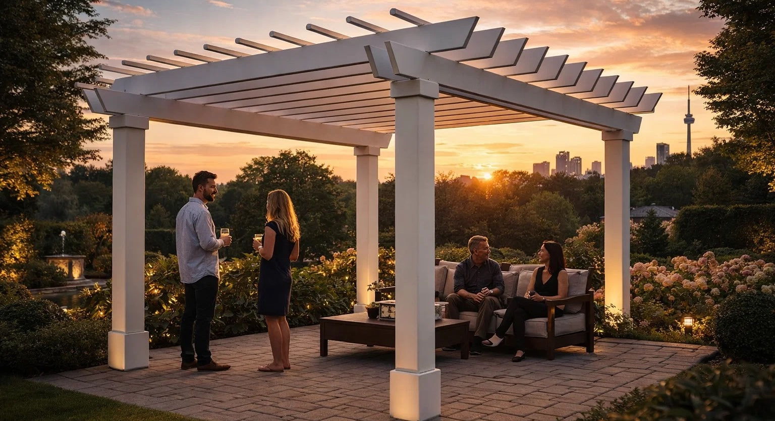 Outdoor Pergola Kits | Low-Maintenance PVC Pergolas & Arbors – Elite ...