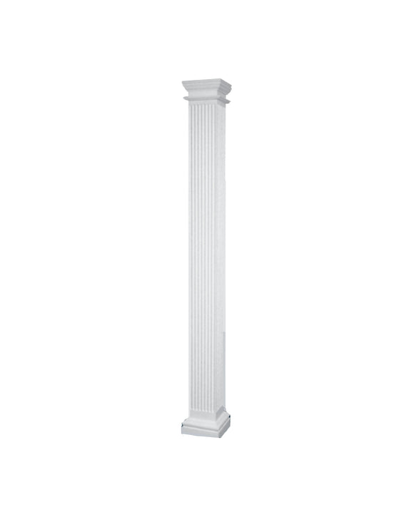 10" x 10ft Square Fluted PermaCast Column – Elite Trimworks Corp.