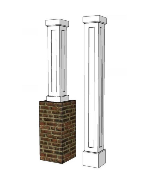 PVC Column Wraps - Column Covers - Post Covers – Elite Trimworks Corp.